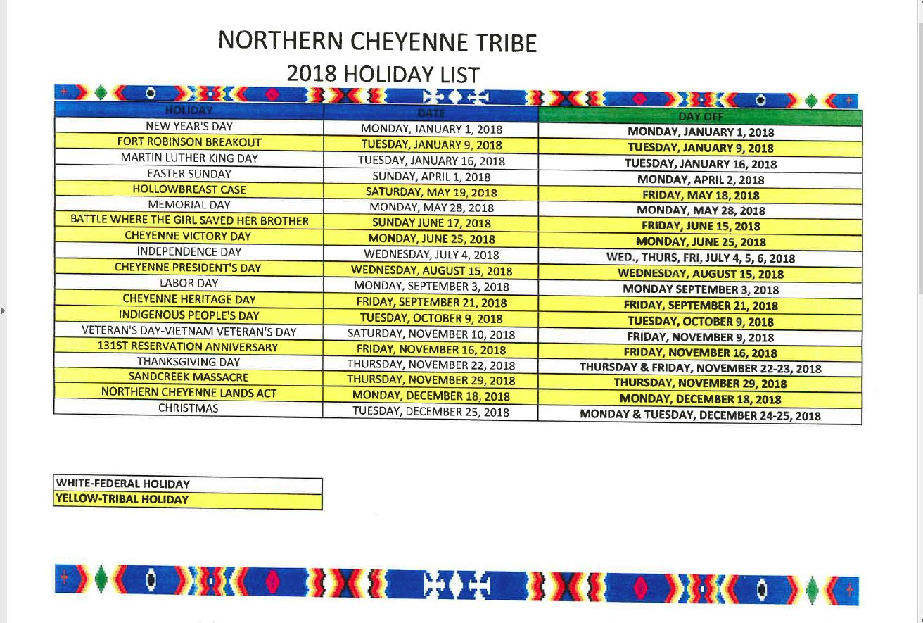 Northern Cheyenne Tribe Homepage